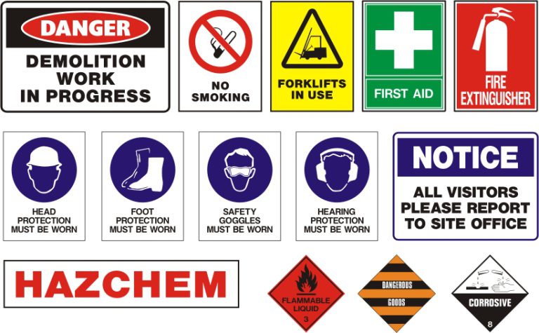 Australian Safety Signs for Occupational Environments